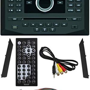 Jensen JWM62A AM|FM|DVD|CD|USB|AUX|App Ready Bluetooth Wallmount Stereo w/App Control, 3-Speaker Zones / 8 Speaker Output 8X 6 Watt, Receives Bluetooth Audio (A2DP) (Renewed)