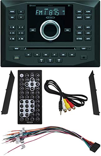 Jensen JWM62A AM|FM|DVD|CD|USB|AUX|App Ready Bluetooth Wallmount Stereo w/App Control, 3-Speaker Zones / 8 Speaker Output 8X 6 Watt, Receives Bluetooth Audio (A2DP) (Renewed)