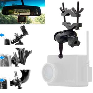 Accessory Basics Car Rearview Mirror Mount Kit for Garmin Dash Cam 10 20 25 45 55 65W 46 56 66W Driving Recorder DASHCAM