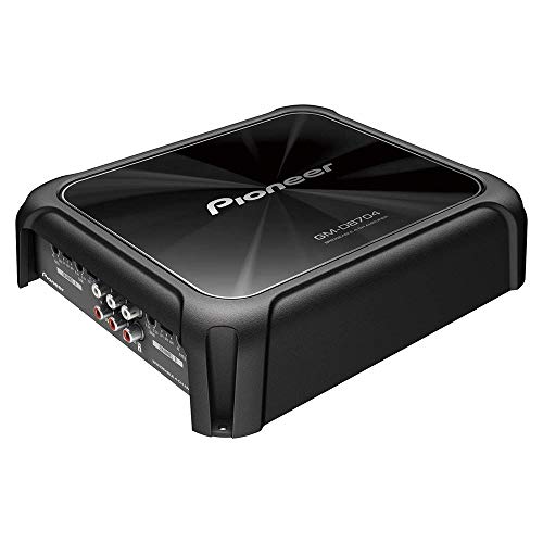 PIONEER 4CH AMP/150WX4/BASSBOOST REM, Black (GM-D8704)