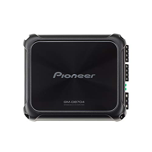 PIONEER 4CH AMP/150WX4/BASSBOOST REM, Black (GM-D8704)