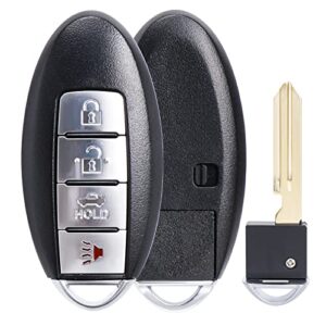 npauto key fob replacement fits for nissan altima 2007-2012, maxima murano 09-14, infiniti g25 g35 g37 fx35 q60 & more keyless entry remote control smart proximity car key fobs kr55wk48903 kr55wk49622