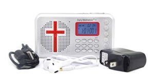 daily meditation 1 esv dramatized audio bible player – english standard version electronic bible (with rechargeable battery, charger, ear buds and built-in speaker)