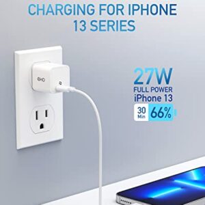 30W USB C Charger, EHO Mini GaN II USB C Wall Charger, Compact PPS Fast Charger Power Adapter Compatible with iPhone 12 13 Pro Max, MacBook Air, Galaxy S22/S21/S20, Note 20/10+, Pixel 6 Pro and More