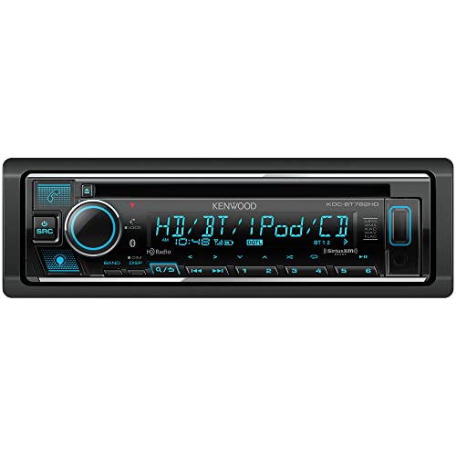 KENWOOD KDC-BT782HD Single DIN Bluetooth CD Car Stereo Receiver with Amazon Alexa Voice Control | LCD Text Display | USB & Aux Input