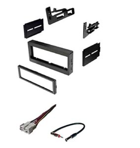 car stereo dash kit, wire harness, antenna adapter for installing a radio for some 1995-2002 cadillac escalade astro avalanche express silverado suburban tahoe gmc safari savana sierra yukon