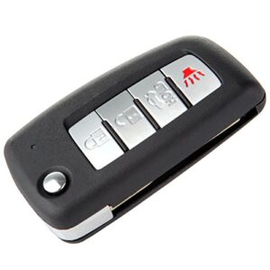 SELEAD 2pcs Flip Key Fob 4 Buttons Keyless Entry Remote fit for 2004-2009 for Nissan Altima Maxima 350Z Armada for Infiniti EX35 FX35 FX45 Antitheft Keyless Entry Systems KBRASTU15