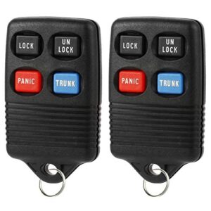 for keyless entry remote key fob 4btn 3165189, gq43vt4t – 2 pack