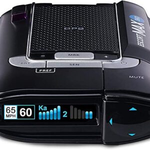 ESCORT Max 360 Laser Radar Detector - GPS, Directional Alerts, Dual Antenna Front and Rear, Bluetooth Connectivity, Voice Alerts, OLED Display, Escort Live