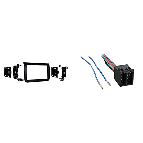 Metra 95-6523 Installation Dash Kit for 2014- Ram Promaster Truck (Black) & 70-1784 Radio Wiring Harness for Audi 88-99/Volkswagen 80-Up