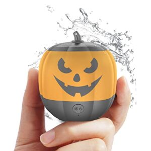 lfs mini bluetooth speakers small pumpkin speaker portable wireless speakers, tws pairing, 12h playtime, waterproof party speaker for halloween, easter, home, outdoor