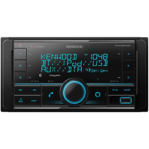 Kenwood DPX395MBT Double DIN in-Dash Digital Media Receiver with Bluetooth (Does not Play CDs) | Mechless Car Stereo Receiver | Amazon Alexa Ready - Black