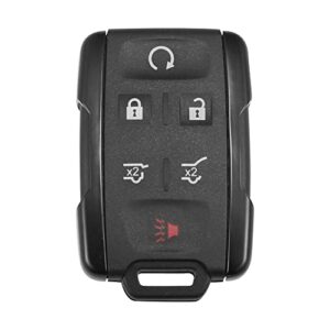 x autohaux 6 button keyless entry remote control key fob proximity smart fob m3n32337100 for gmc yukon 15 16 17 18 19 20 315mhz