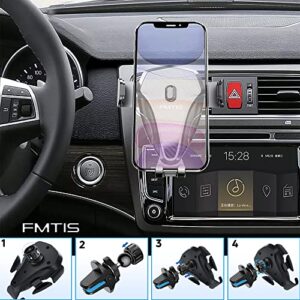 FMTIS (R)-[2023 Latest] Cell Phone Car-Holder Mount Air Vent [Upgraded Doesn't Slip & Drop-Military-Grade Protection] Universal 360 Clip Cradle Vehicle Compatible with All Apple iPhone Samsung More