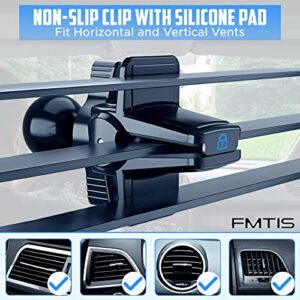 FMTIS (R)-[2023 Latest] Cell Phone Car-Holder Mount Air Vent [Upgraded Doesn't Slip & Drop-Military-Grade Protection] Universal 360 Clip Cradle Vehicle Compatible with All Apple iPhone Samsung More