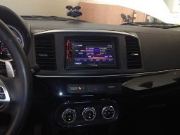 Aftermarket Radio Stereo Double Din Dash Installation Install Kit + Wire Harness Compatible with Mitsubishi Lancer/Lancer Evolution (2007-2017)