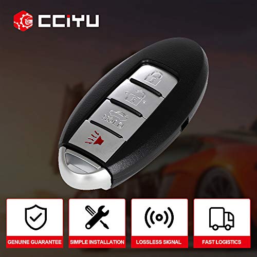 cciyu 2 X Flip Key Fob Uncut Blade (Shell case only) Replacement for Nissan Altima Maxima Murano for Infiniti FX35 FX37 FX50 G25 G35 G37 Q40 Q60 QX70 4 Buttons with FCC: KR55WK48903 KR55WK49622