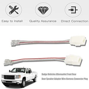 for 2002-2019 Jeep Wrangler, Chrysler, Dodge Vehicles Aftermarket Door Speaker Dash Tweeter Wire Harness Connector