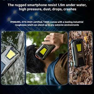 Unihertz Tank 4G Rugged Smartphone with 22000mAh Largest Battery, 66W Fast Charging, 6.81" FHD, 108MP Camera 20MP Night Vision, IP68 Waterproof 8GB+256GB, Fingerprint/Face Recognition