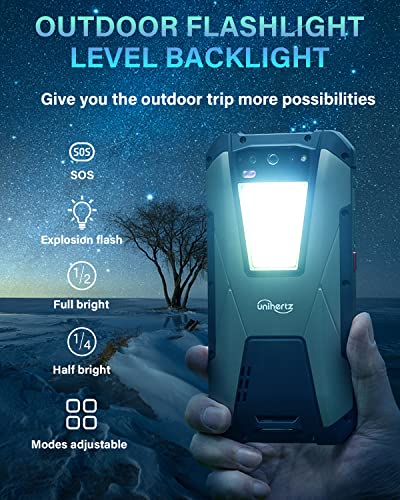 Unihertz Tank 4G Rugged Smartphone with 22000mAh Largest Battery, 66W Fast Charging, 6.81" FHD, 108MP Camera 20MP Night Vision, IP68 Waterproof 8GB+256GB, Fingerprint/Face Recognition