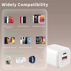 USB C Charger, Type C Charger Fast Charging, USB Wall Charger, 20w Fast Speed Cube Brick Boxes Compatible for New iPhone 12 13 14 Pro/Pro Max, XR XS SE AirPod iWatch iPad