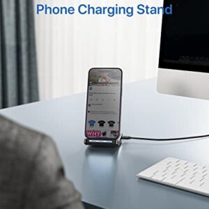 Intoval Charging Station for Apple iPhone/Watch/Airpods, 3 in 1 Foldable Wireless Charger for iPhone 14/13/12/11/XS/XR/XS/X/8, iWatch 8/Ultra/7/6/SE/5/4/3/2, Airpods Pro2/Pro1/3/2/1 (F3,Black)