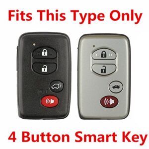 Rpkey Silicone Keyless Entry Remote Control Key Fob Cover Case protector Replacement Fit For Toyota Avalon Camry Corolla Highlander Prius RAV4 Venza HYQ14ACX HYQ14AAB HYQ12ACX HYQ14AEM