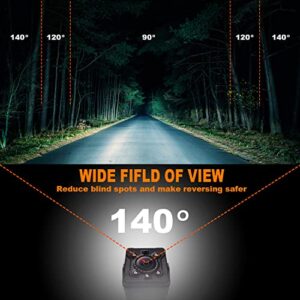 Yuwei Backup Camera CM019, 720P/ CVBS Image Rear View License Plate reversing Camera, 140° Perfect Angle Night Vision IP69k Waterproof for Car, Pickup Truck, Minivan, SUV, Sedans, etc