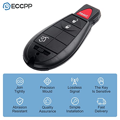 ECCPP Keyless Entry Remote for Chrysler 300 for Town & Country for Dodge for Journey for Charger for Grand Caravan for Jeep for Grand Cherokee 08-12-1pc