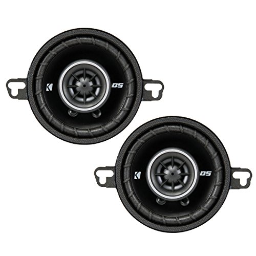 KICKER DSC350 3.5-Inch (89mm) Coaxial Speakers, 4-Ohm (Pair)