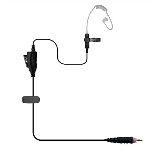 MONICONA Air Tube Earpiece Surveillance Kit Earphone Headset PTT Mic for Motorola CLP1010e CLP1040e CLPe446 CLP446e Radio