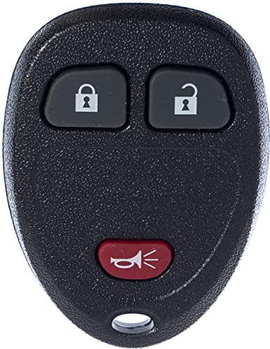 APDTY 24827 Keyless Entry Remote Key Fob Transmitter Complete 3-Button Assembly (Replaces 15913420, 20869056, 20952475)