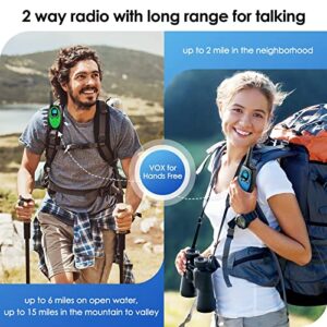 Walkie Talkies Long Range 4 Pack, Rechargeable Walkie-talkies with Built-in Li-ion Batteries, USB-C Chargers, 2 Way Radios 22 FRS Channels for Camping Hiking Cruise