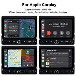 Wireless CarPlay Adapter for iPhone, Wireless CarPlay Dongle Convert Factory Wired CarPlay to Wireless CarPlay, Compatible for Audi/Porsche/Benz/Ford, 5Ghz WiFi Auto-Connect, Support iOS 13+ (Black)