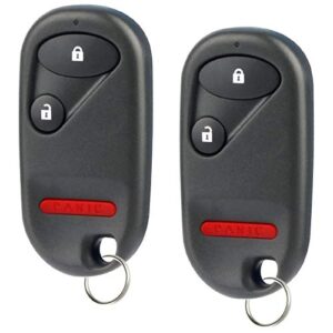 for 01-05 honda civic ex lx dx, 03-07 honda pilot keyless entry remote key fob 3btn nhvwb1u521, nhvwb1u523, 72147-s5a-a01-2 pack