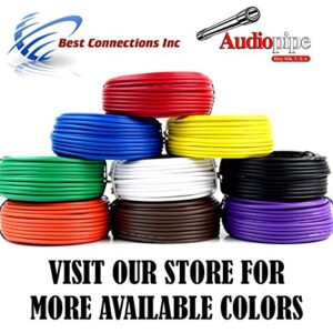 Best Connections Audiopipe Copper Clad Stranded Car Audio Primary Remote Wire (14 Gauge 50', Purple)