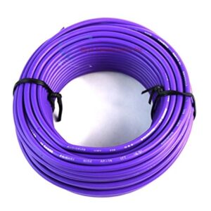 Best Connections Audiopipe Copper Clad Stranded Car Audio Primary Remote Wire (14 Gauge 50', Purple)