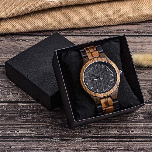 kullder Groomsmen Gifts for Wedding Personalized Engraved Watch for Best Man Mens Custom Wooden Watches for Men Personalized Best Man Gifts Ideas