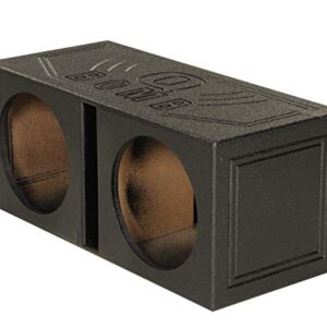 Q Power QBOMB12V Dual 12" Vented Ported Subwoofer Sub Box with Bedliner Spray