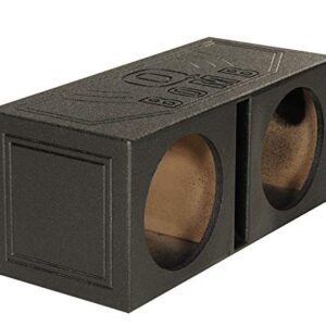 Q Power QBOMB12V Dual 12" Vented Ported Subwoofer Sub Box with Bedliner Spray