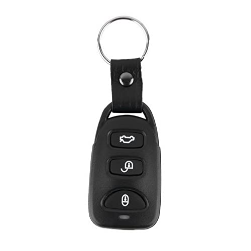 FICBOX Keyless Entry Remote Control Car Key Fob Replacement Universal for 12V Car (1 Pack)