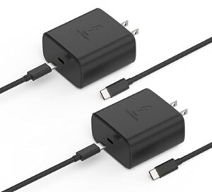 2pack samsung 45w charger usb c type c charger super fast charging for samsung galaxy s23 s23+ s23 ultra note 10+ s22 s21 note 20 z fold 4 z flip 4, galaxy tab s7 s7+ s8 s8+ s8 ultra,pps charger