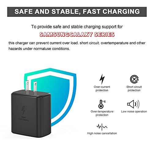 2Pack Samsung 45W Charger USB C Type C Charger Super Fast Charging for Samsung Galaxy S23 S23+ S23 Ultra Note 10+ S22 S21 Note 20 Z Fold 4 Z Flip 4, Galaxy Tab S7 S7+ S8 S8+ S8 Ultra,PPS Charger