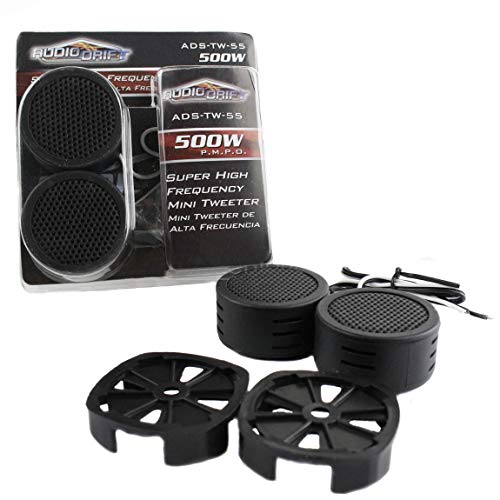 Audio Drift 500 Watts Super High Frequency Mini Tweeters Surface Mount