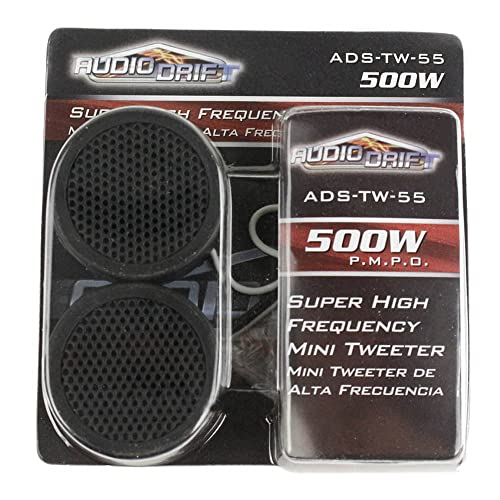 Audio Drift 500 Watts Super High Frequency Mini Tweeters Surface Mount