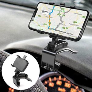 ouzorp phone holder car, car phone holder mount automobile hands free cell phone holder for car fit for all car mount for iphone android smartphone