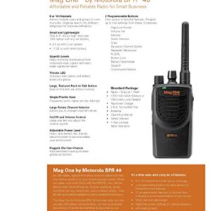 BPR40 Mag One by Motorola 6 Pack UHF 4 Watt 8 Channel Two Way Radios