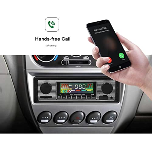 BOOMBOOST Car Stereo with Bluetooth, Car Radio with USB/SD/AUX Port, Car Audio FM Radio, Digital MP3 Player, Handsfree Calling with Wireless Remote Control