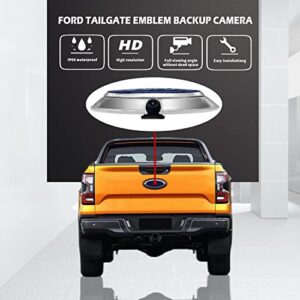 SPTCRCP Backup Rear Camera for Ford Ranger F150 F250 F350 F450 F550 2004-2016 with Ford Tailgate Emblem HD Night Vision | No Distorted Affect Starlight Night Vision | AHD Waterproof