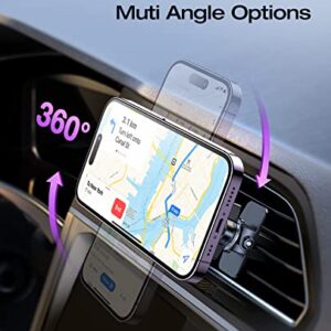 VICSEED 𝙐𝙥𝙜𝙧𝙖𝙙𝙚𝙙 MagSafe Car Mount [Strongest Magnet Power] Magnetic Phone Holder for Car [360° Adjustable] Air Vent Car Phone Holder Mount Fits MagSafe iPhone 14 Pro Plus 12/13 All Phones